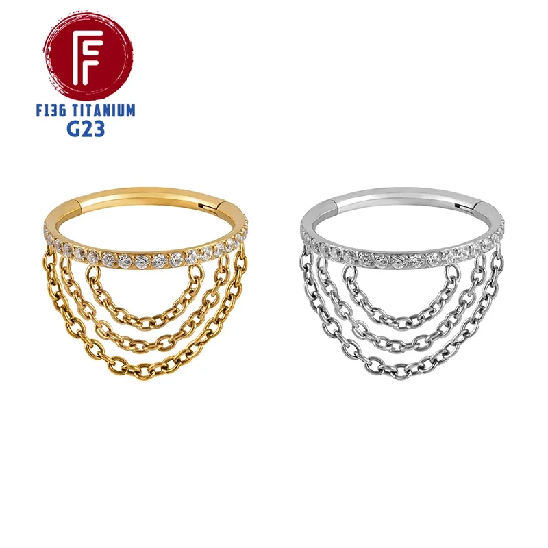 F136-Titanium-piercing-Helix-3-Welding-Chains-Septum-Hinged-Segment ...
