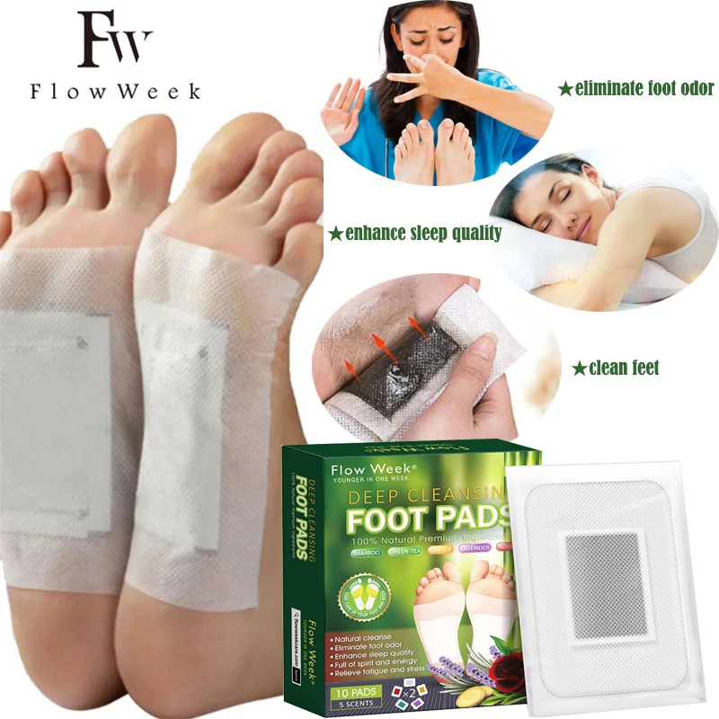 Flow-Week-Detox-Foot-Pads-Deep-Cleansing-Foot-Pads-to-Remove-Toxicants ...