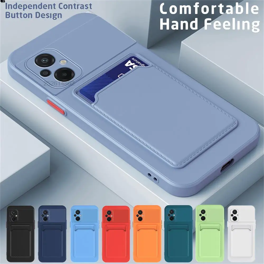 RealmI-10-Case-Card-Slot-Holder-Square-Soft-Silicone-Phone-Cover-For ...
