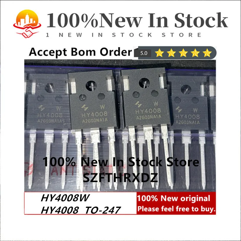 100% New Original Hy4008w To-247 Hy4008 To247 Mosfet 80v 220a 30pcs ...