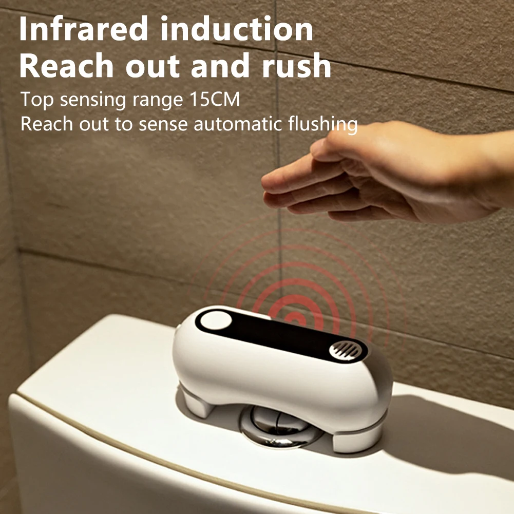 Automatic Toilet Flush Button USB Charging Non-contact Toilet Smart ...