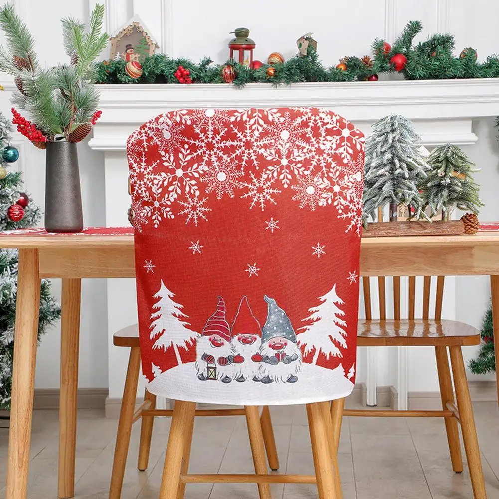 Red Theme Dining Room Chair Slipcovers
