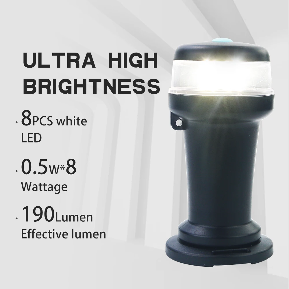 Marine-Kayak-Portable-Navigation-Light-w-Magnet-Base-All-Round-White ...