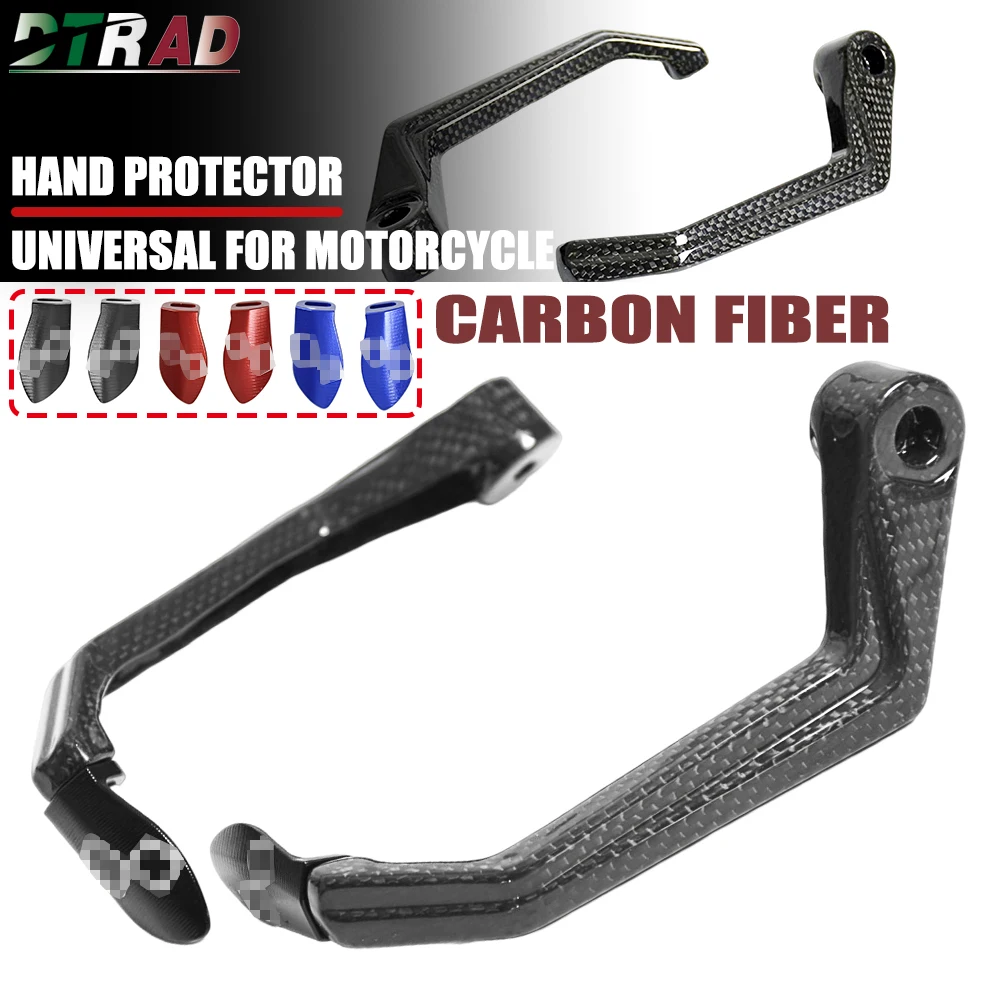 Universal-1-Pair-Motorcycle-Carbon-Fiber-Handlebar-Guard-Protector ...