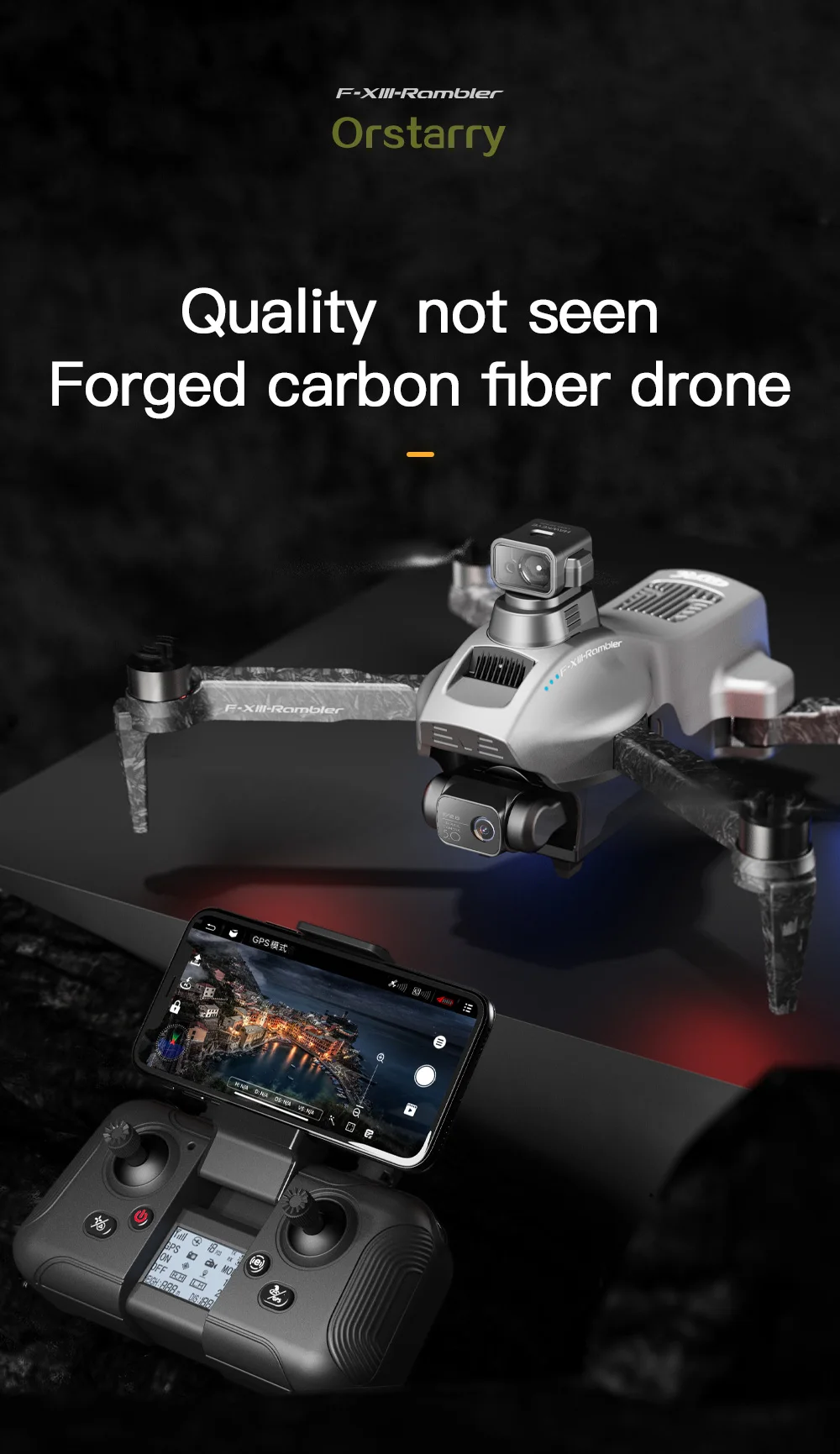 F13 RC Drone 8K Profesional GPS 5 km FPV Drones with Camera HD EIS 3-axis Anti-Shake Gimbal ...