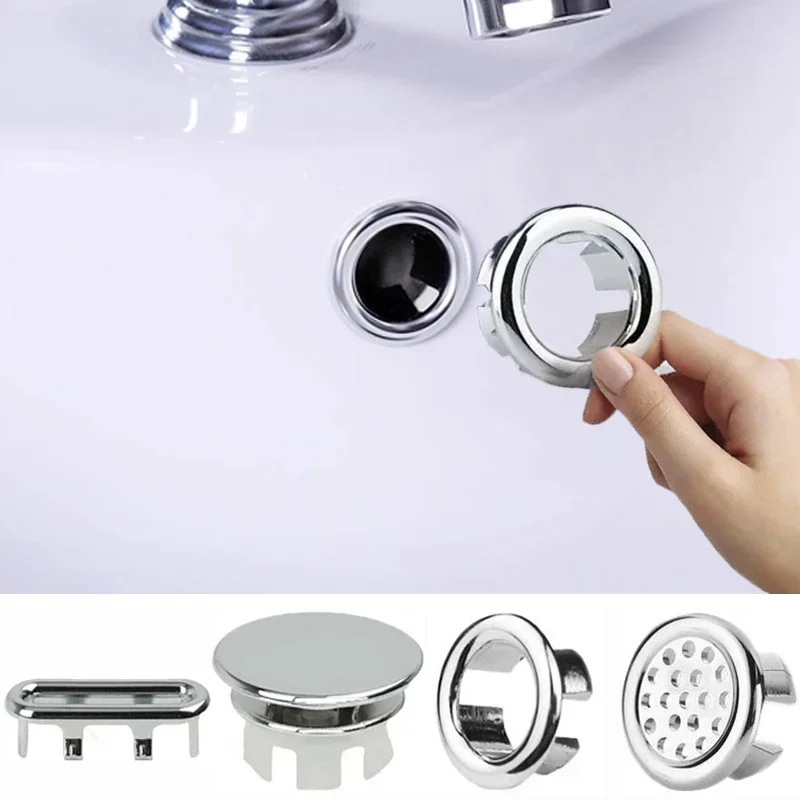 Kitchen-Bathroom-Basin-Trim-Bath-Sink-Hole-Round-Overflow-Drain-Cap ...