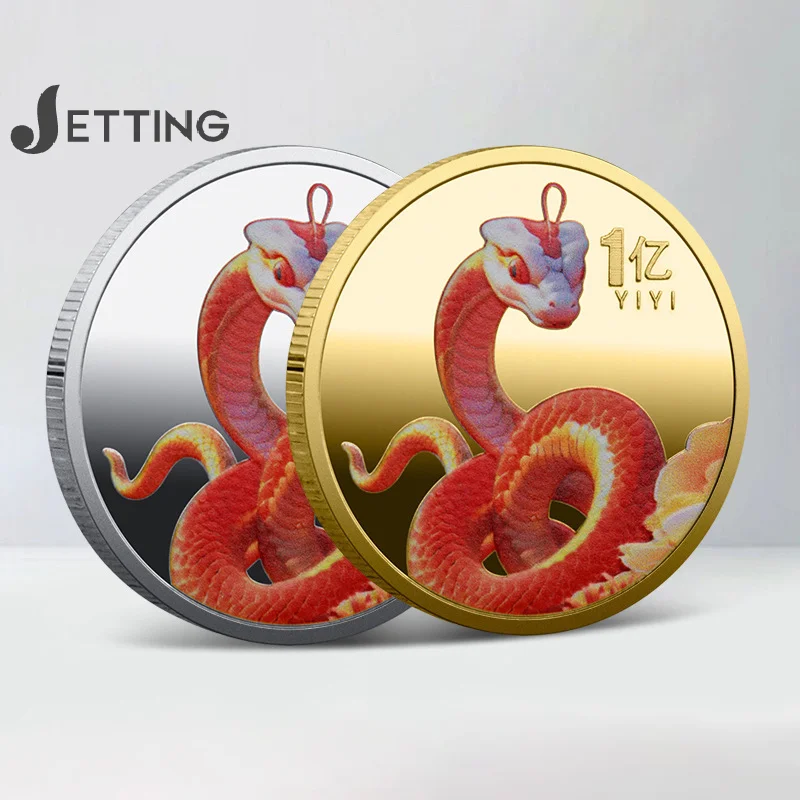 2025-New-Year-Of-The-Snake-Commemorative-Coins-Chinese-Zodiac-Medals-3D ...