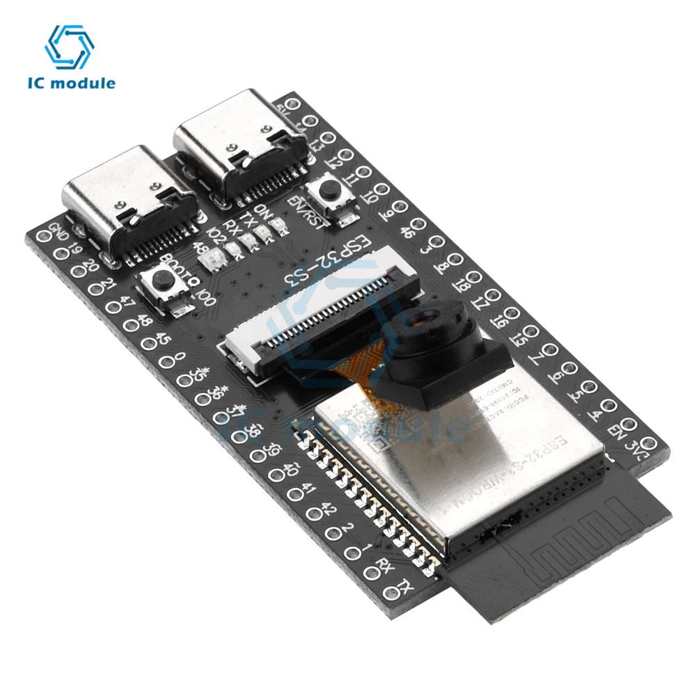 Placa De Desenvolvimento Wroom Cam Esp32-s3 Wifi Módulo Bluetooth A Bordo Esp32-s3-wroom1 N16r8 ...