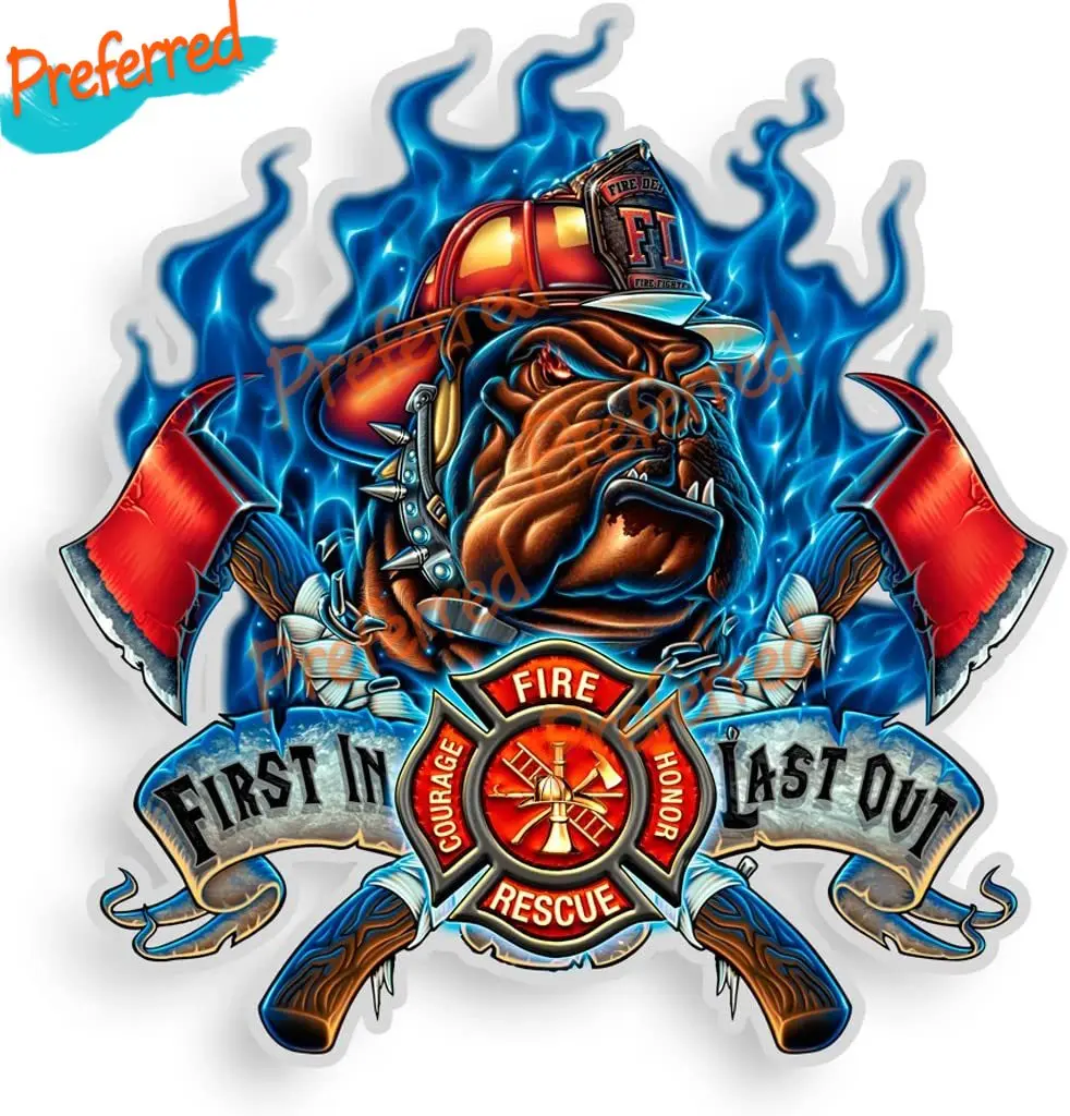 First-Responder-Decals-First-In-Last-Out-Firefighter-Stickers-Fire ...