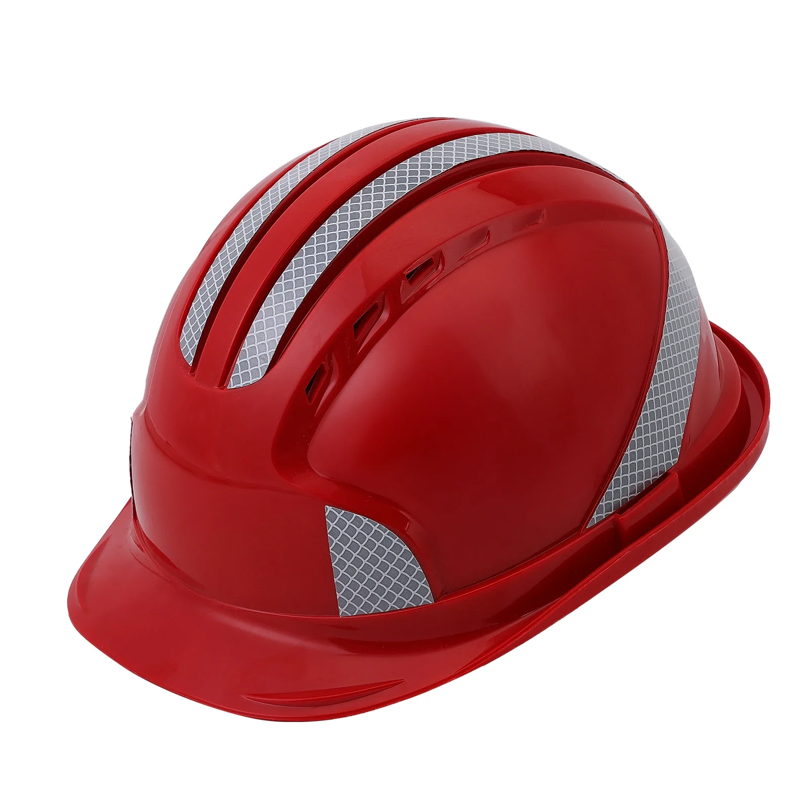 Hard-Hat-Vented-Cap-Style-Safety-Helmet-with-Reflective-Sticker-4-Point ...