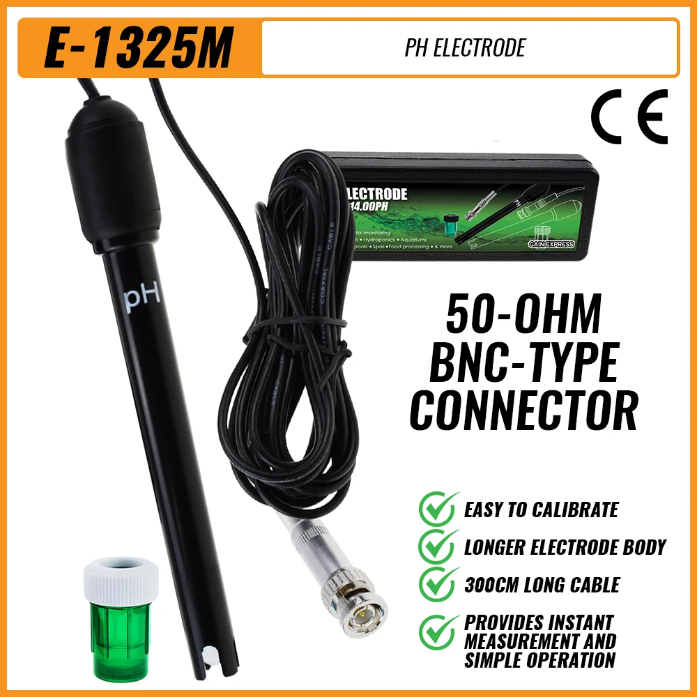 PH-Electrode-Sensor-Probe-300cm-Cable-Water-Analyzer-PH-Meter-PH-Probe ...