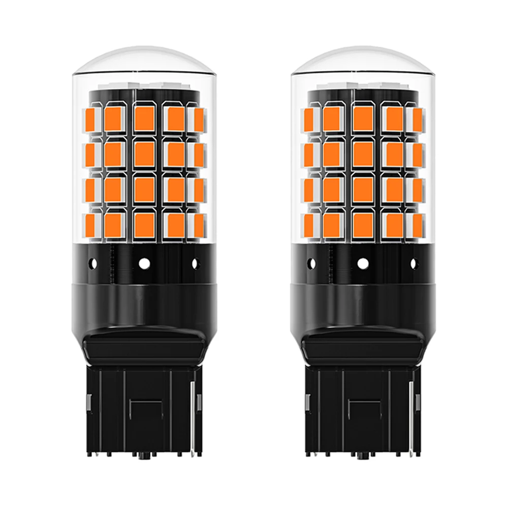 2pcs T20 LED 7443 7440 W21W W21/5W WY21W Led Bulb Car Turn Signal ...