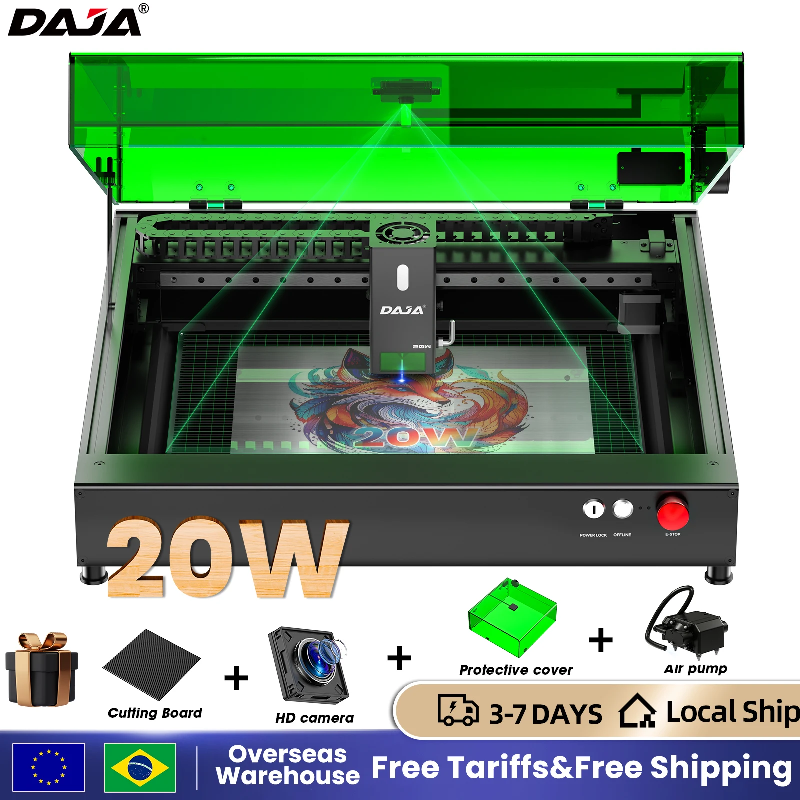 DAJA A8 Laser Cutter Engraver High precision Business Efficient Laser ...