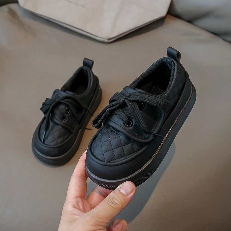 Girl-Shoes-6yrs-To-12yrs-2023-Autumn-Black-Versatile-Shoes-for-Kids ...