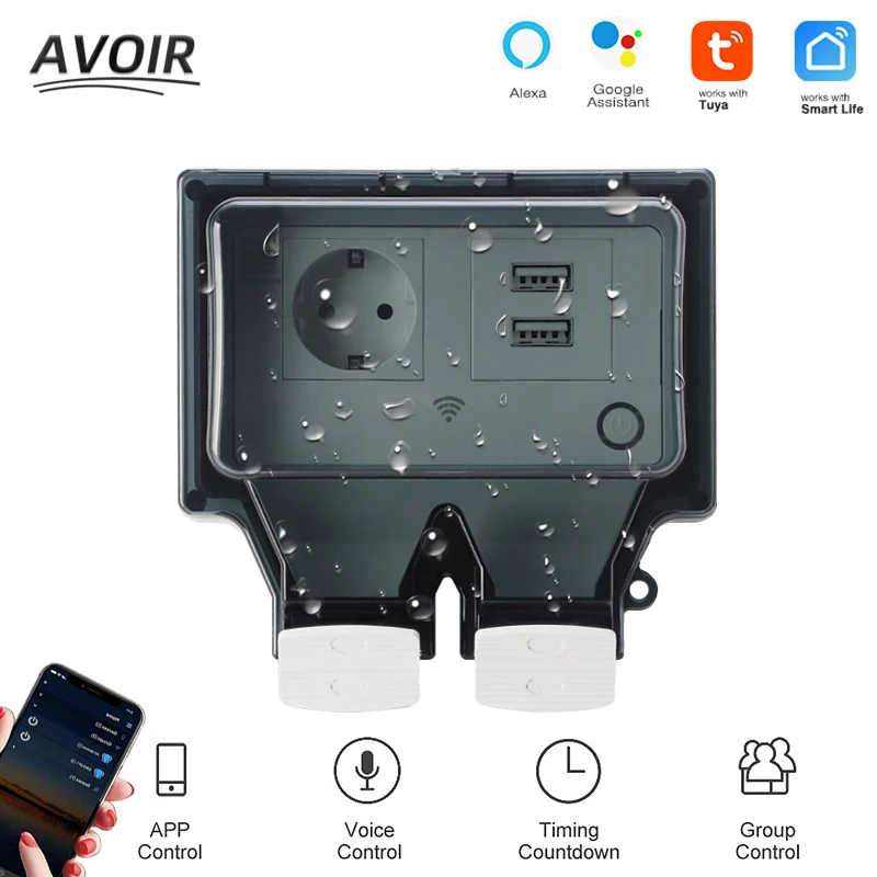 Waterproof Outdoor Usb Plug | Smart Wifi Usb Plug | Outdoor Socket Usb ...