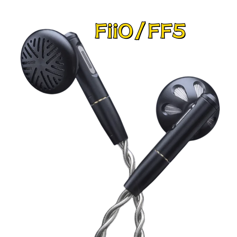 FiiO-FF5-auriculares-de-cabeza-plana-de-metal-con-bobina-din-mica-de ...