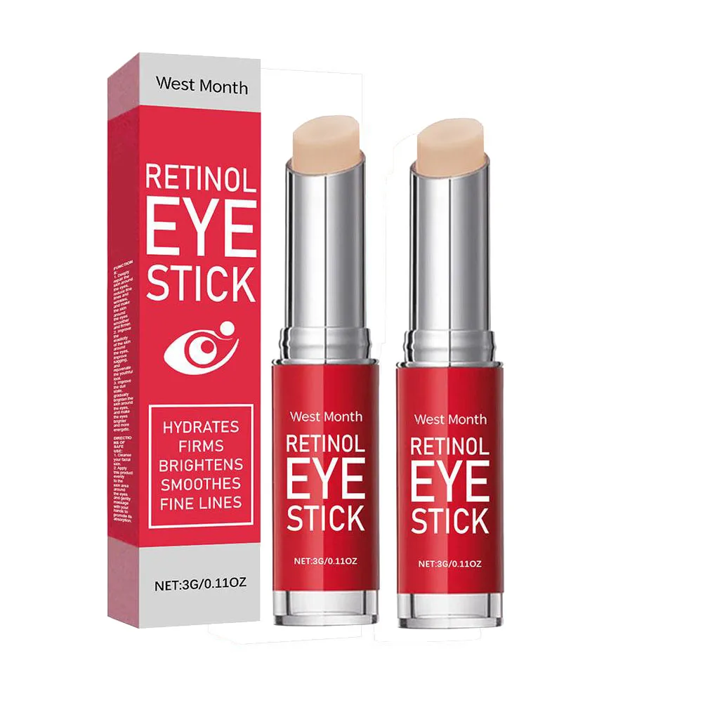 2 Pack Retinol Under Eye Stick Balm Moisturizing Eye Cream For Dark ...