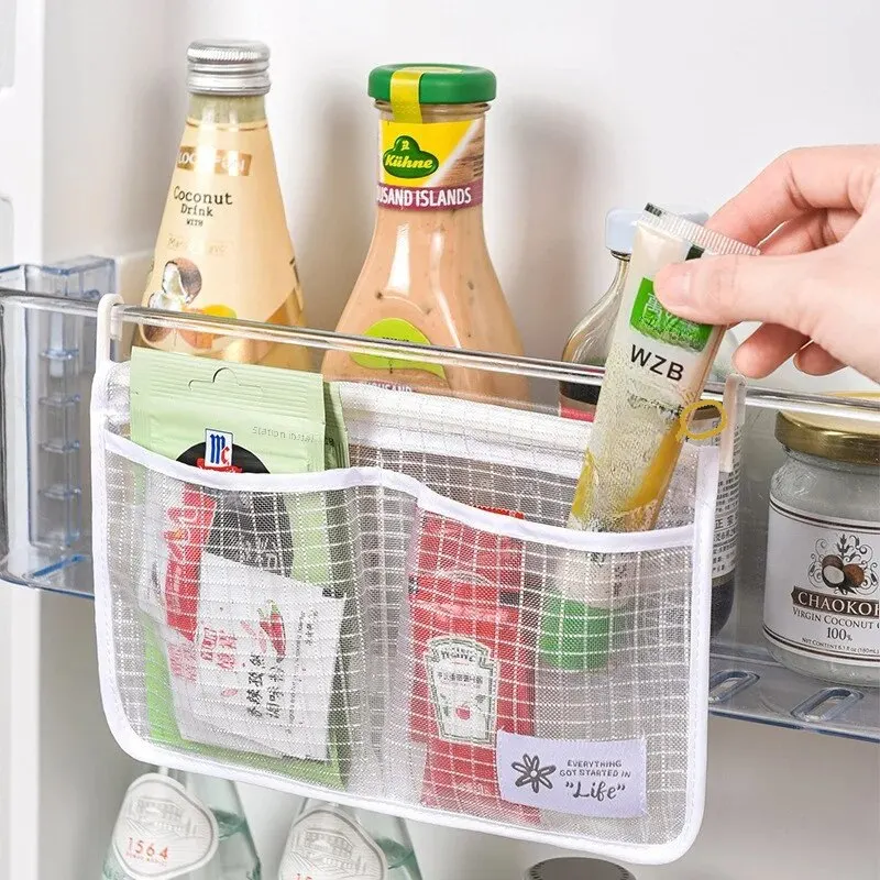 Multi-functional-Double-grid-Fridge-Storage-Net-Bag-Hanging-Wall ...