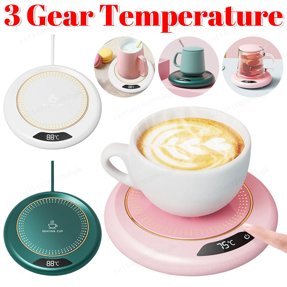 USB Coffee Cup Warmers Electric 3-speed Temperature Mug Warmer Cup ...