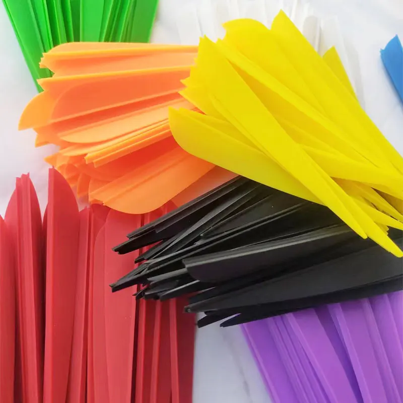 36pcs/lot Rubber Arrow Vanes 4 Inches Plastic Fletch Vanes Archery ...