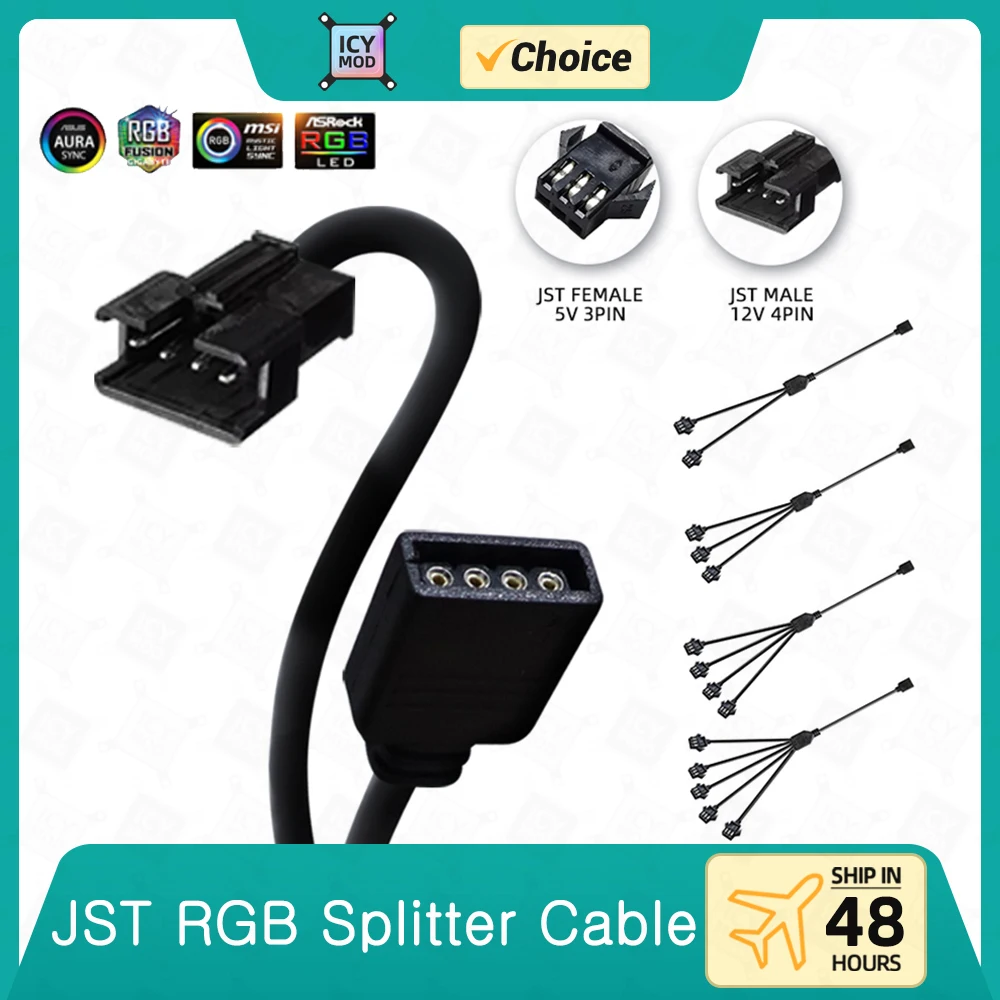 JST-Splitter-Cable-SM-Line-Fan-Interface-30cm-AURA-Female-Male-Connect ...