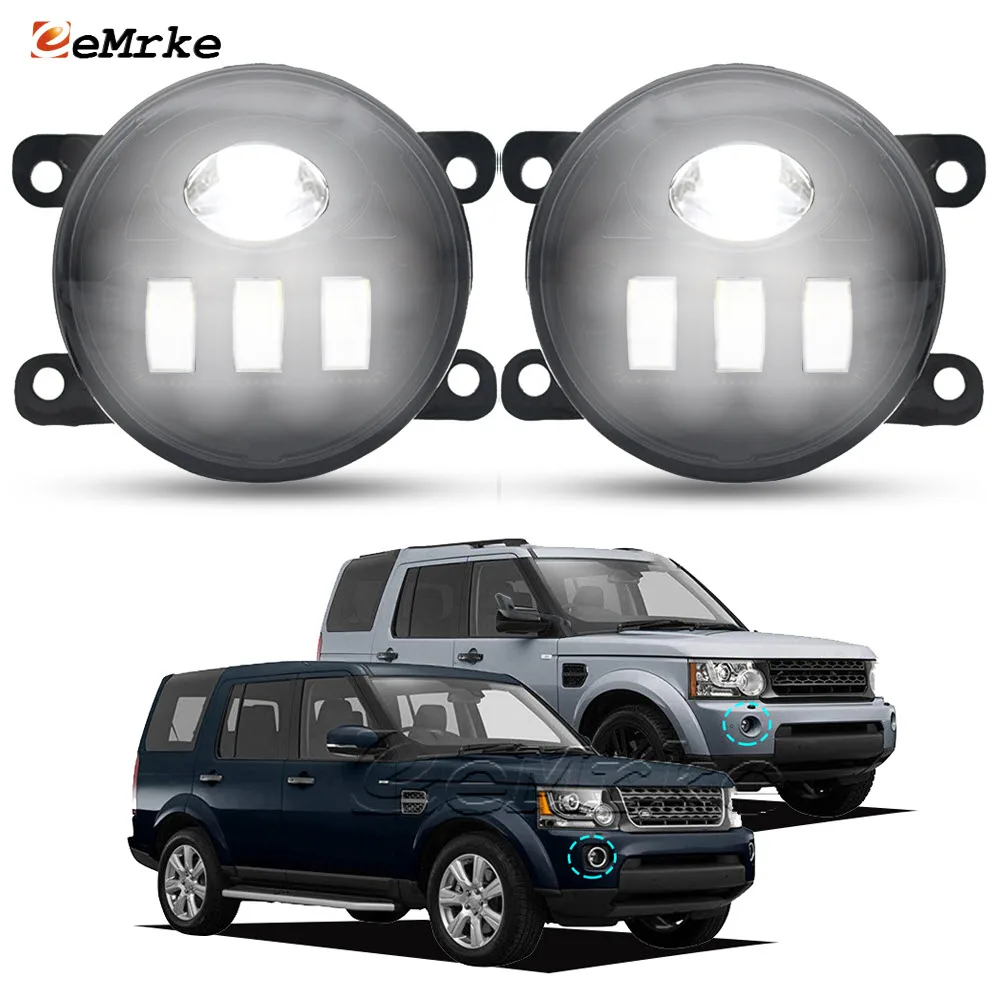 Left & Right Led Car Fog Lights Assy PTF with Lens DRL Lamp for Land ...