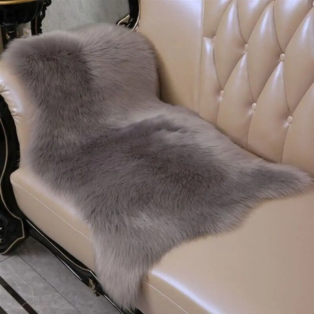 Imitation Wool Home Decor Long Hair Carpet Fluffy Shaggy Non Slip Soft ...