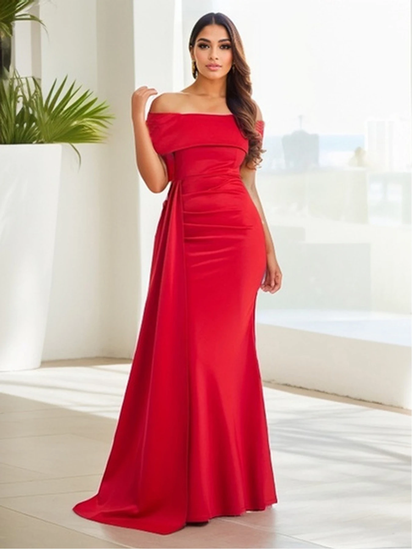 Romagic-Women-Slash-Neck-Sexy-Cocktail-Prom-Dress-Evening-Strapless ...