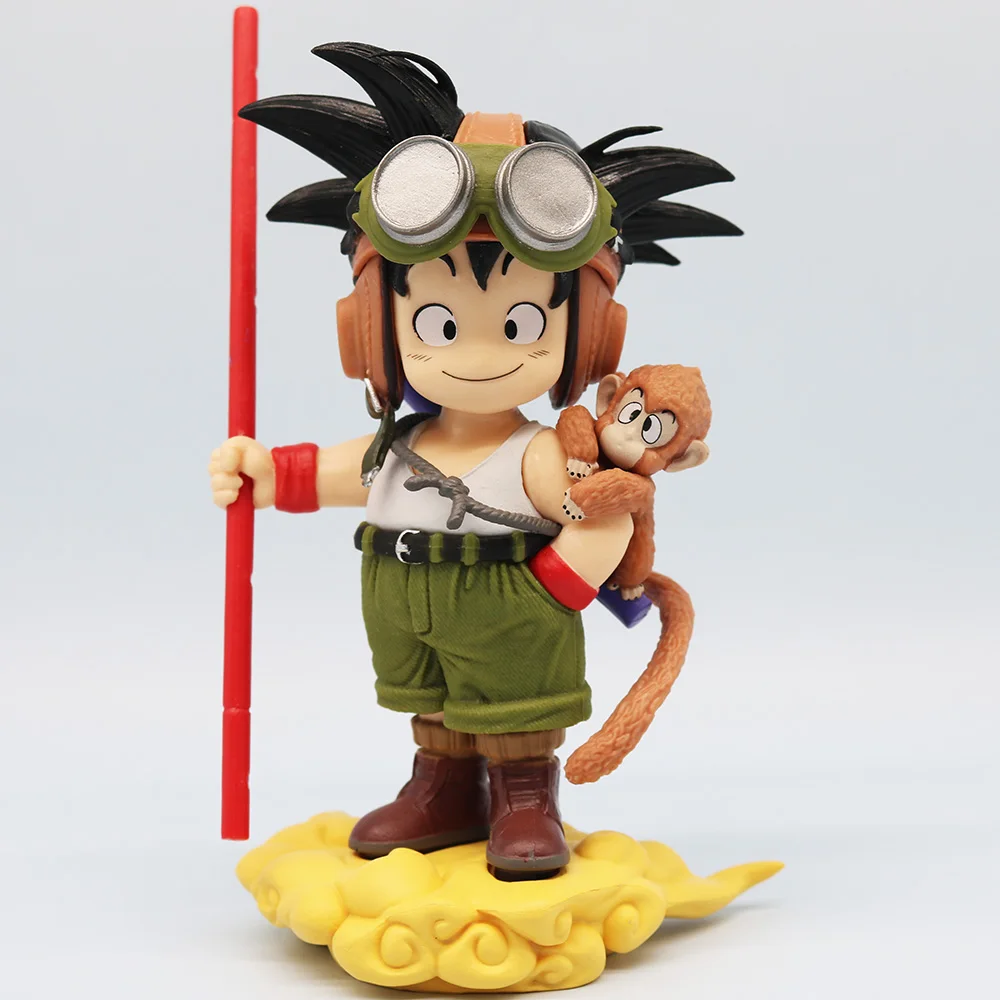 16cm-Anime-Dragon-Ball-Son-Goku-Figure-With-Monkey-Kid-Goku-Action ...