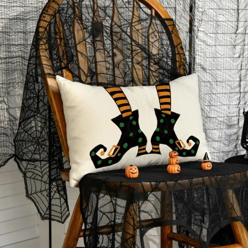 Halloween-Rectangle-Pillow-Case-12X20-Inch-Halloween-Linen-Throw ...