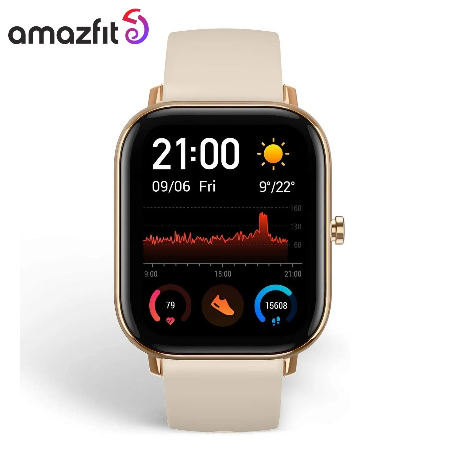 Amazfit GTS Smart Watch 5ATM impermeável natação Smartwatch 14 dias ...