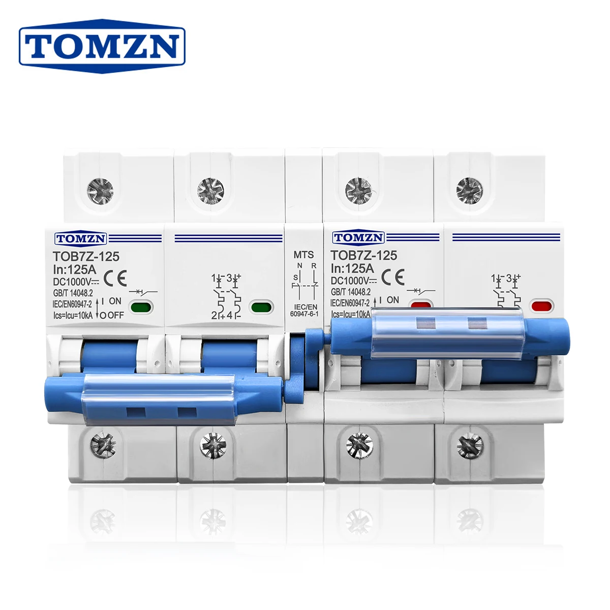 TOMZN-125A-2P-plus-2P-DC-MTS-Dual-power-Manual-transfer-switch-Circuit ...