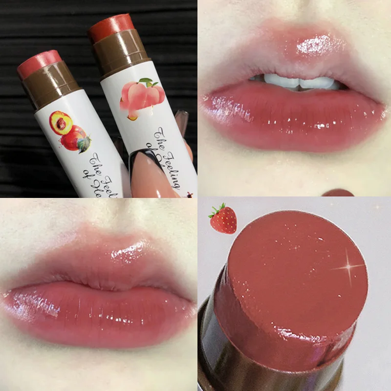 프루티 립밤 보습 영양 립글로스 자연스러운 온도 변화 컬러 립스틱 저렴한 메이크업 화장품 입술 스킨 케어