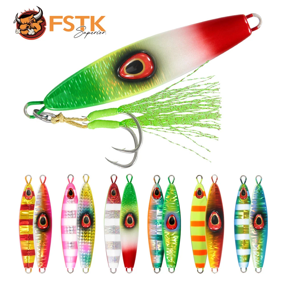 Luminous Jigging Lure Lead Fish Metal Jig Fishing | Metal Jigs Shore ...