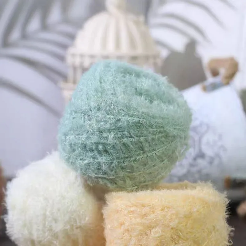 Fancy-Sheep-Shearing-Blended-Crochet-Rod-Needle-Wool-Thread-Woven-Scarf ...