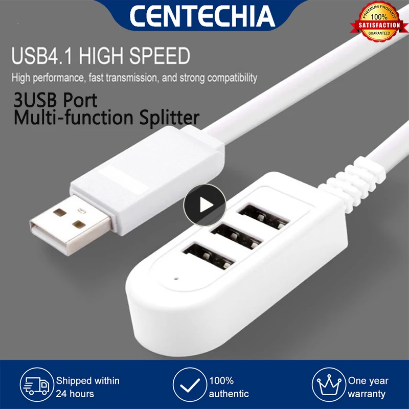 3USB-Port-Multi-function-Splitter-3-In-1-Mini-USB-Socket-Multi-function ...