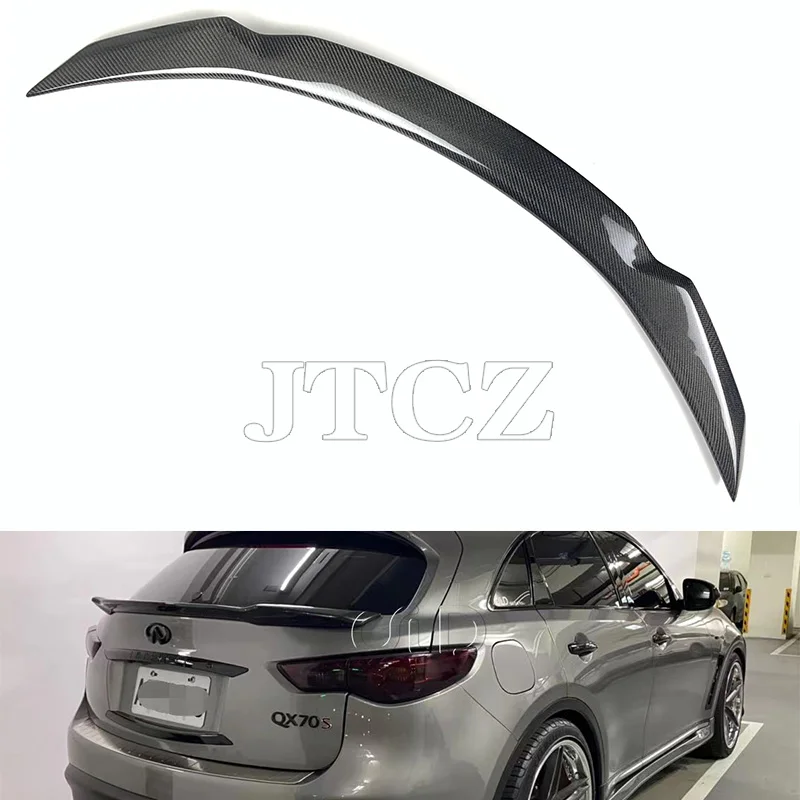 For-Infiniti-FX35-QX70S-carbon-fiber-tail-wing-center-spoiler-2009-2010 ...