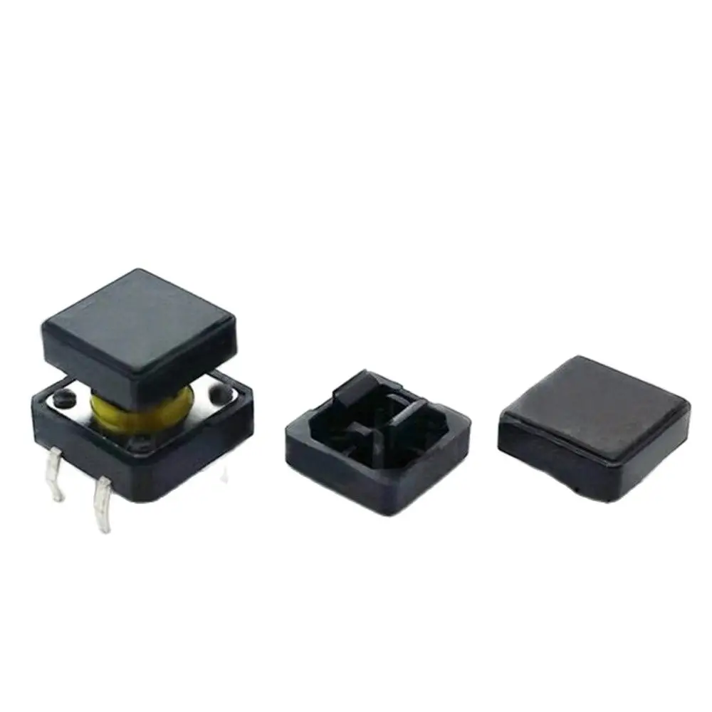 200pcs 10*10*3mm Push Button Switch Cap Square Button Cap for 12*12mm ...