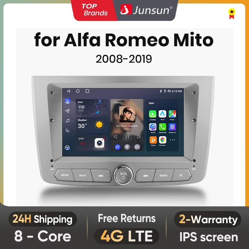 Junsun-V1-Android-12-CarPlay-Android-Auto-Radio-para-Alfa-Romeo-Mito ...
