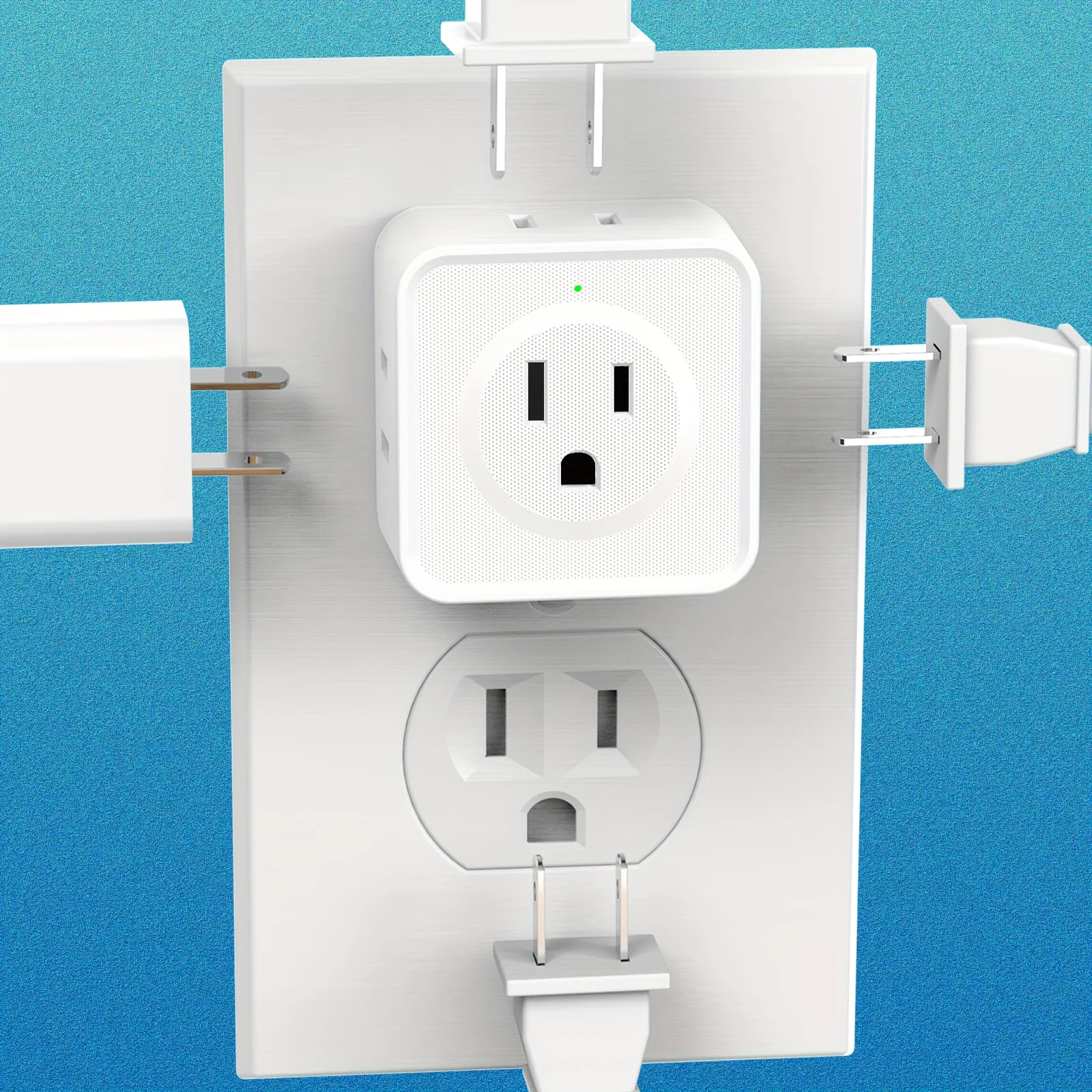 5-Sockets-Outlet-Power-Strip-Multi-Plug-Outlet-Extender-Wall-Outlet ...