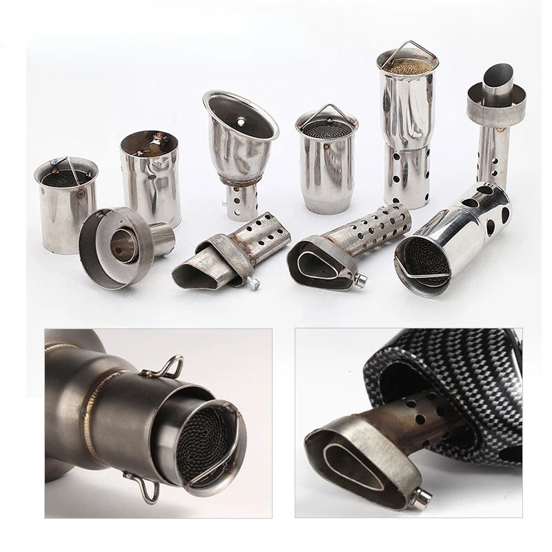 Motorcycle-Modified-Exhaust-Hexagonal-Muffler-Plug-Gun-Barrel ...