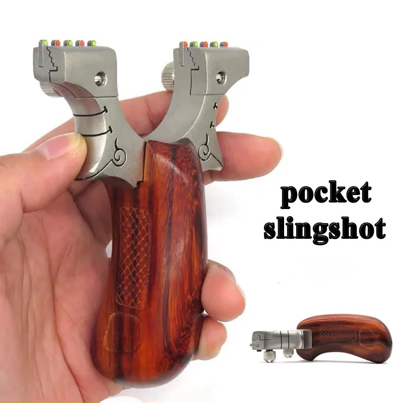 Outdoor-Portable-Pocket-Slingshot-Use-Rubber-Band-Shooting-Stainless ...