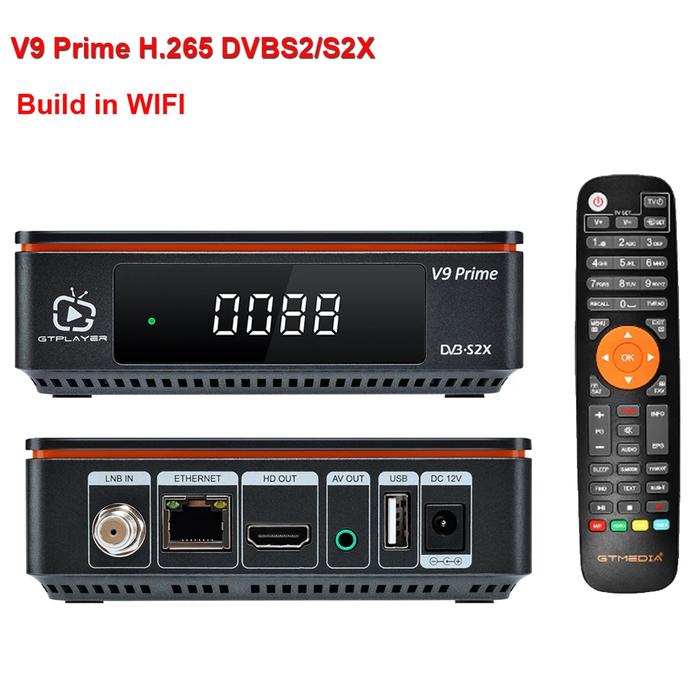 Gtmedia V9 Prime Hd H.265 Digital Satellite Receiver 1080p Dvbs/s2/s2x ...
