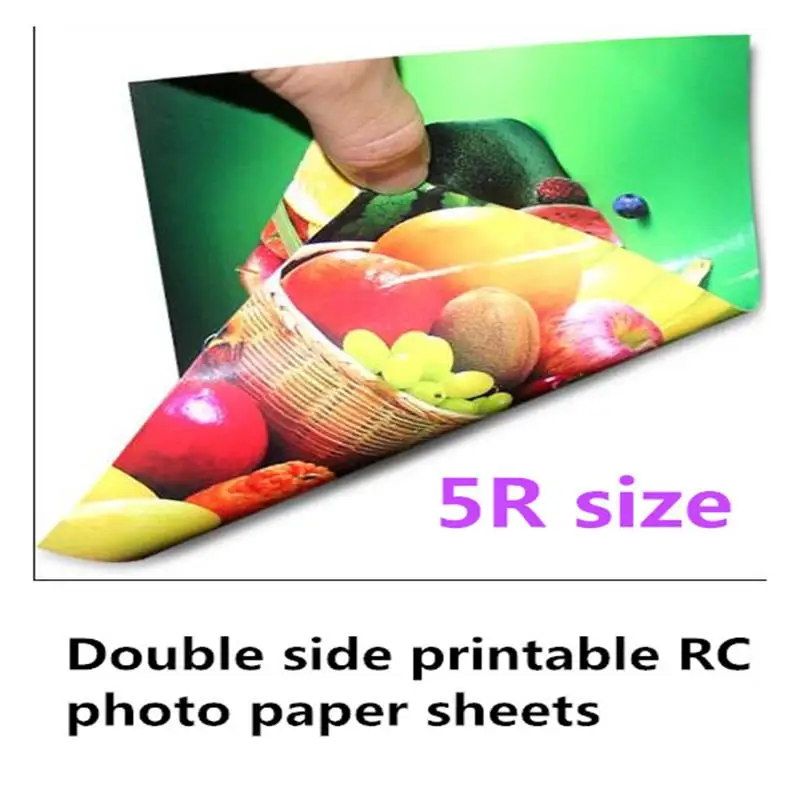 5R size waterproof glossy photo paper inkjet paper double side print ...
