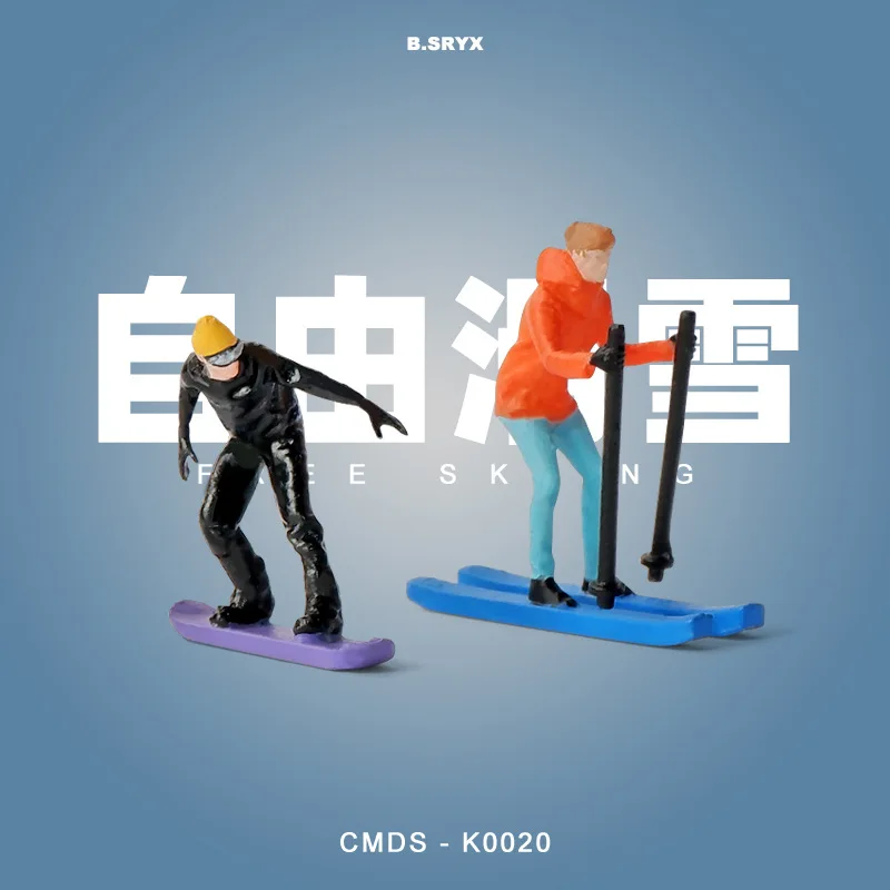 1-64-Miniature-Figure-Winter-Sport-Skiing-Snowboard-Ski-Resort-Skier ...