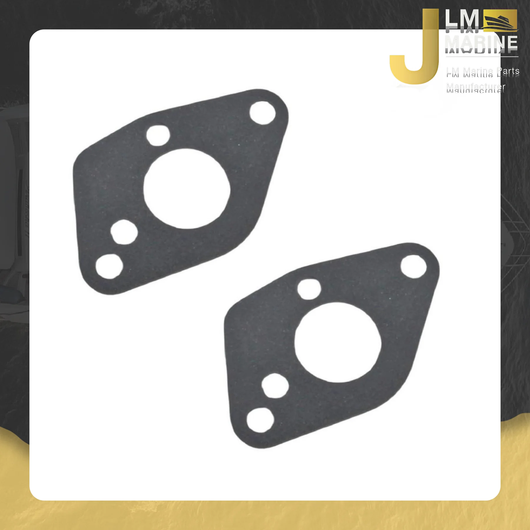 JLM Marine Carburetor Carb Gaskets for Tohatsu Nissan 2 Stroke 6HP 8HP ...