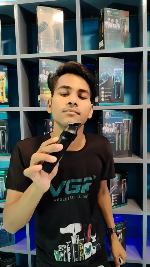 VGR V-987 Professional Digital Display Turbo function 7000RPM Zero Gapped Cordless Pro Self ...