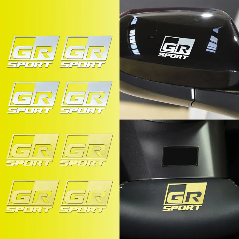 3D Metal Nickel GR Sport Logo Car Decals Window Wiper Sticker Body ...