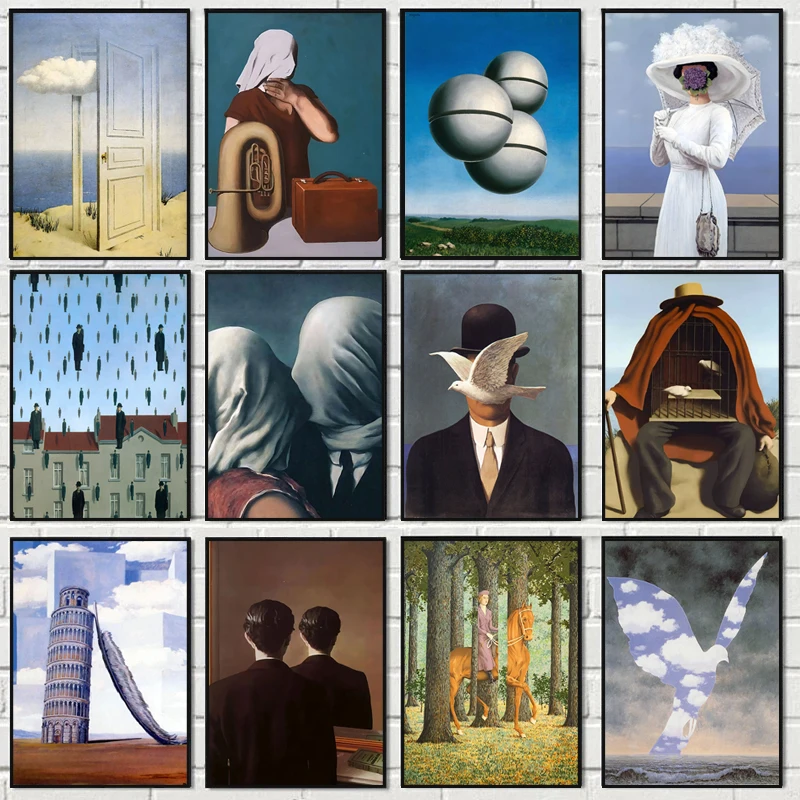 Surrealism-Rene-Magritte-Classic-Artwork-Reproduction-Posters-and-Print ...
