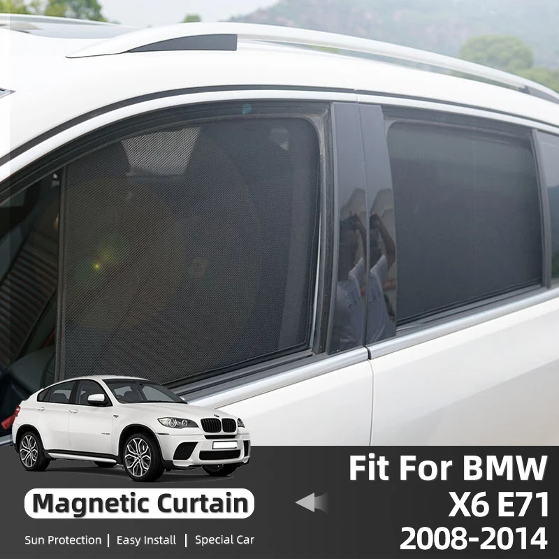 For-BMW-X6-E71-2008-2014-Magnetic-Car-Sunshade-Shield-Front-Windshield ...